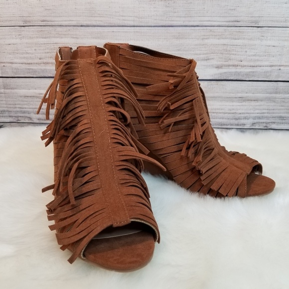 Wet Seal | Shoes | Suede Fringe Wedges | Poshmark